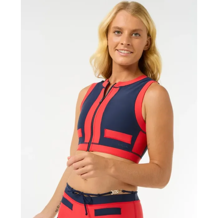 Rip Curl Bikini Coco S/S Vest/Noughties Low Rise VV Short